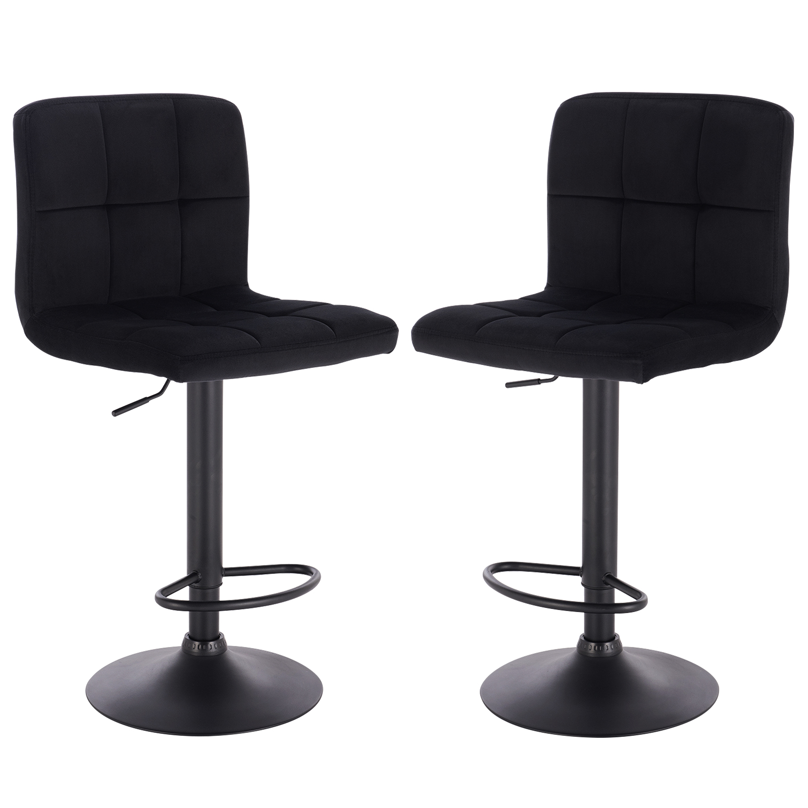 2er Set Barhocker Barstuhl Tresenhocker Sessel Höhe verstellbar PU Samt e812 | eBay